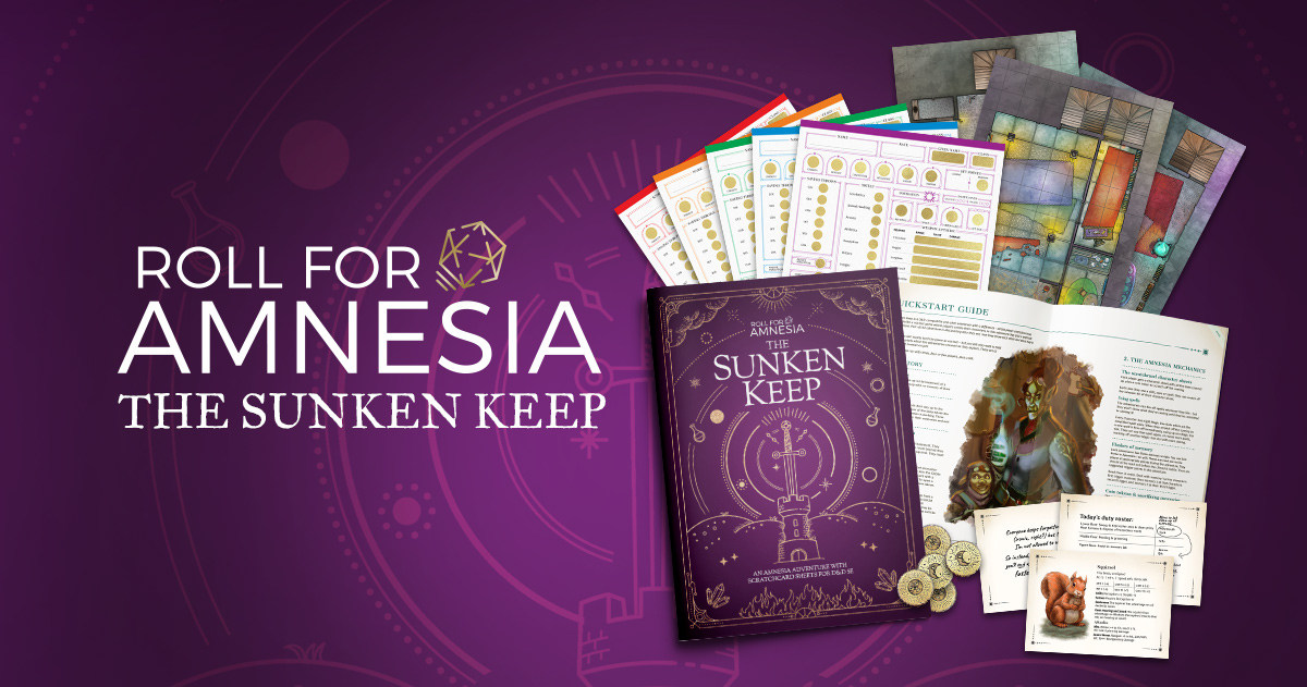 Roll for Amnesia | Amnesia DnD game with scratchcard sheets